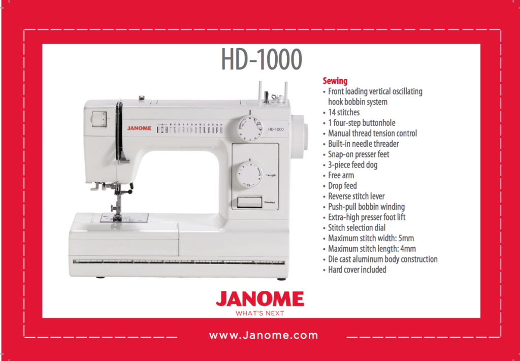 Janome HD1000: Discover the Heavy-Duty Performance