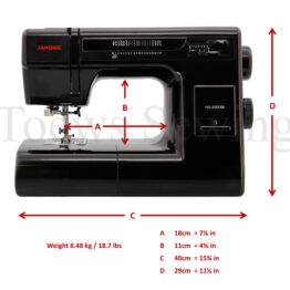 Janome HD3000BE: Strength and Precision in Black Edition Design