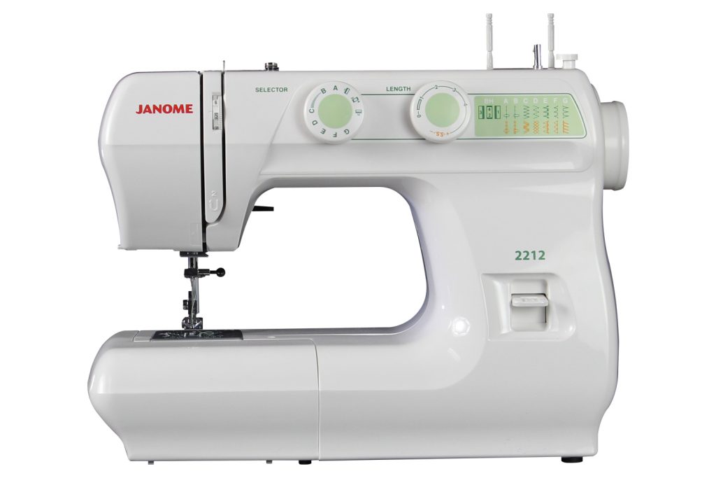 Meet the JANOME 2212: a 12-stitch free arm sewing machine