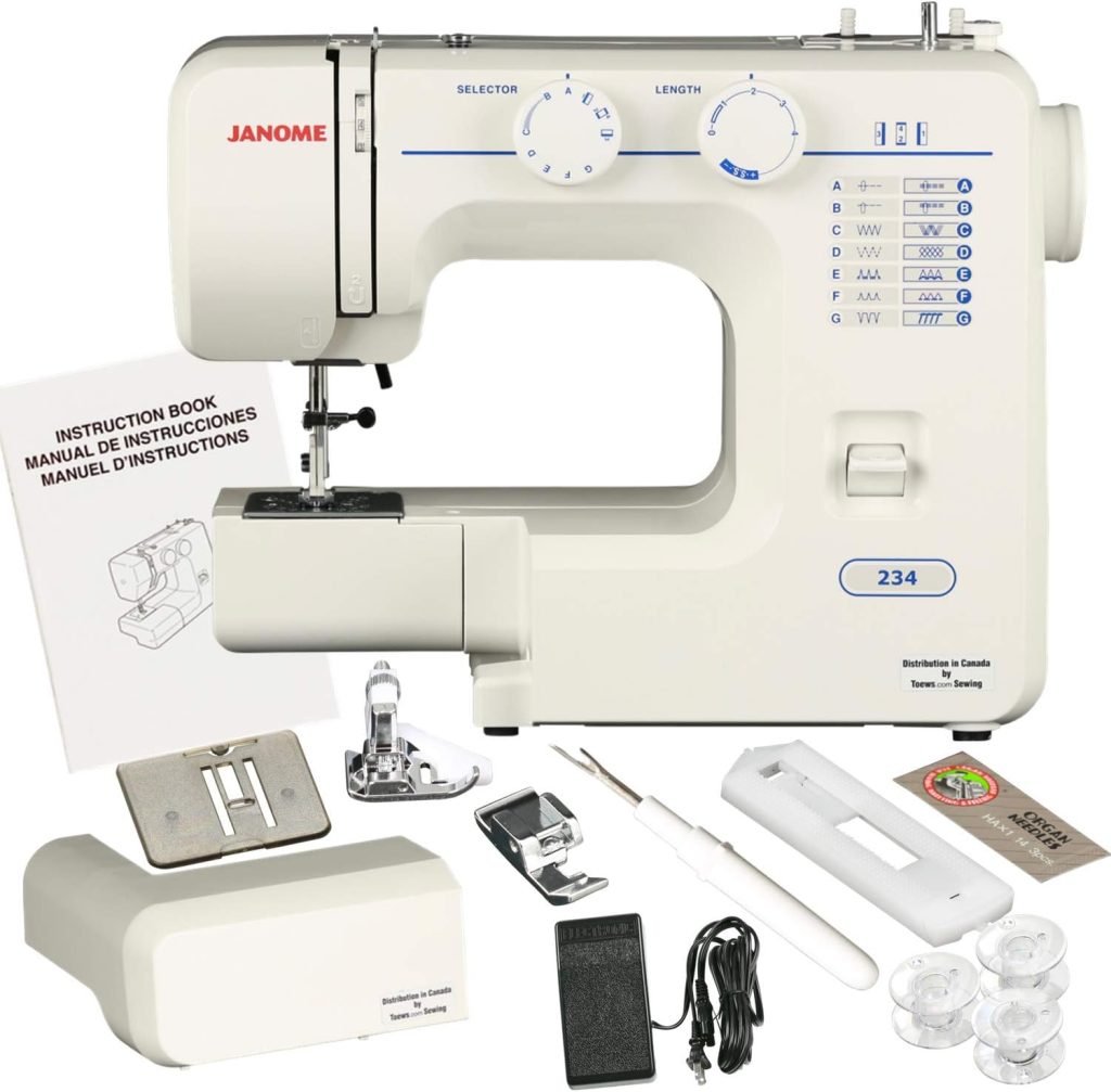 Janome 234: Discover this 15 Stitch Marvel with Aluminium Frame