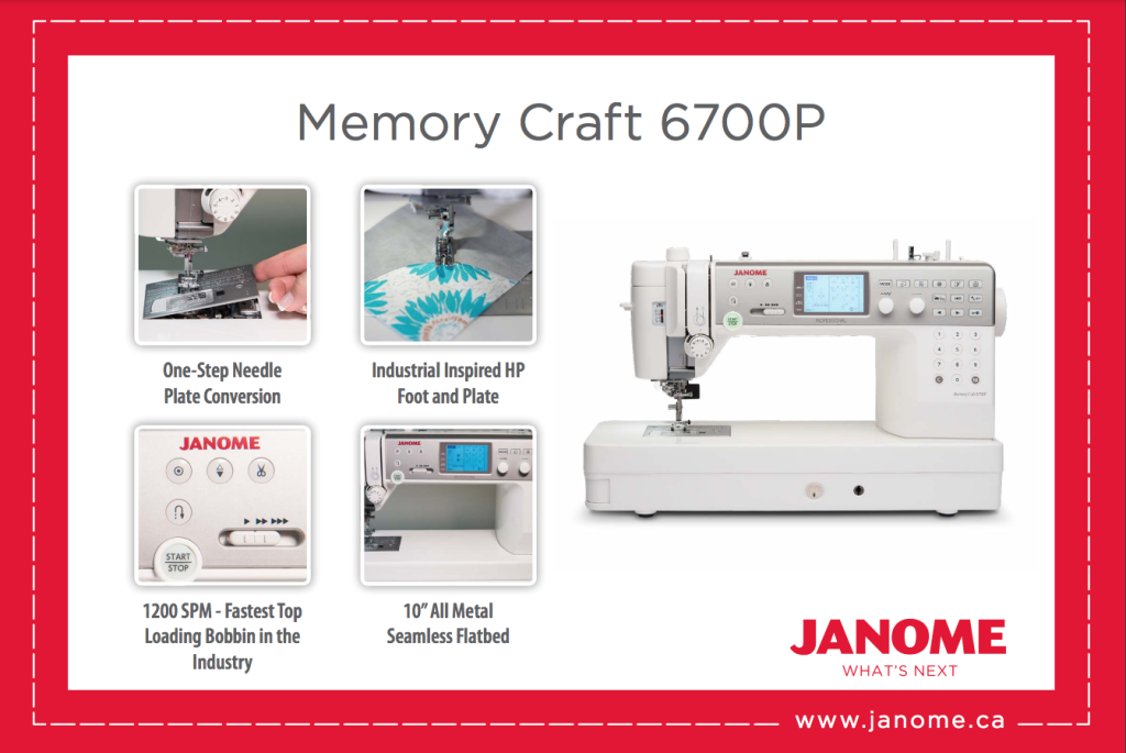 Janome 6700P: High Speed Professional Series Quilting Machine